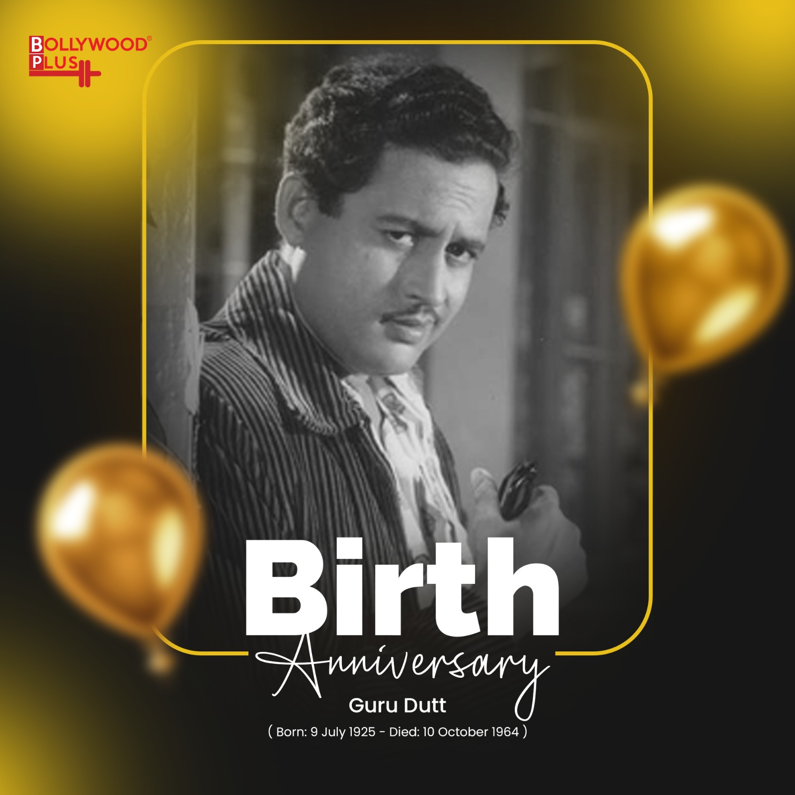 Remembering Guru Dutt on his 100th Birth Anniversary - Bollywood Plus